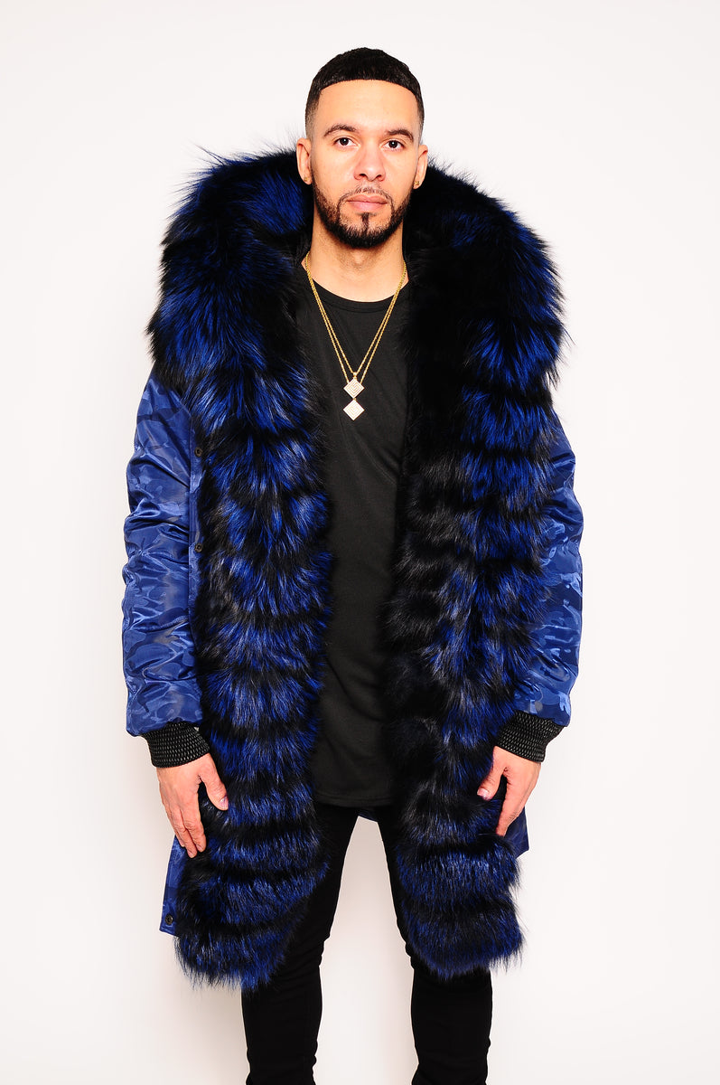 Men's Parka Jacket Blue Camo – ghostlabel.ca
